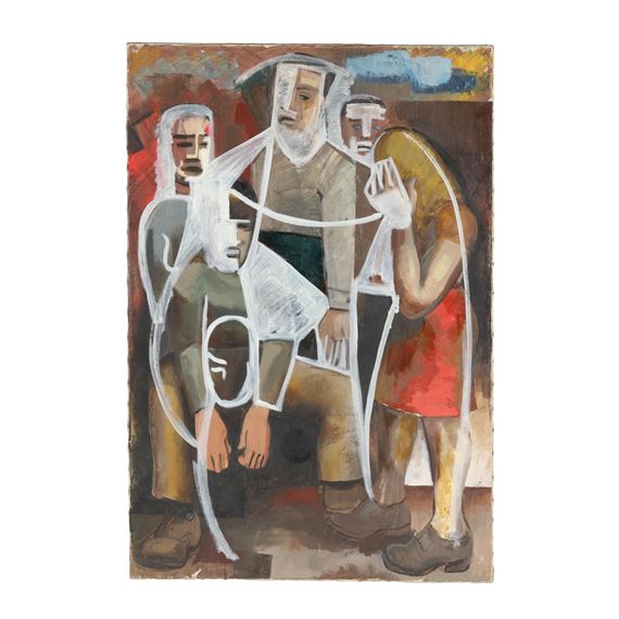 Robert Broderson | Five Figures (Circa 1940s) | MutualArt