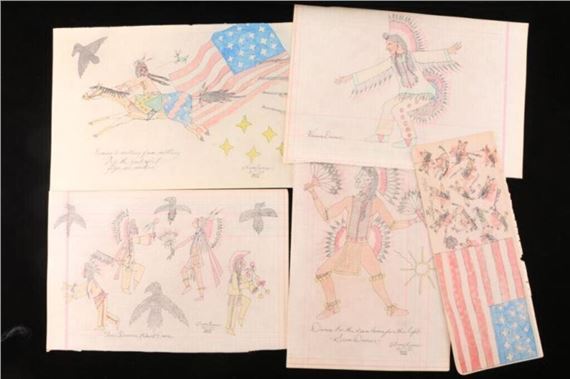 Sam Lomo | 5 Ledger Drawings (1921 - 1922) | MutualArt