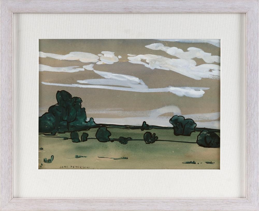 Jane Peterson | Stand of trees and shrubbery | MutualArt