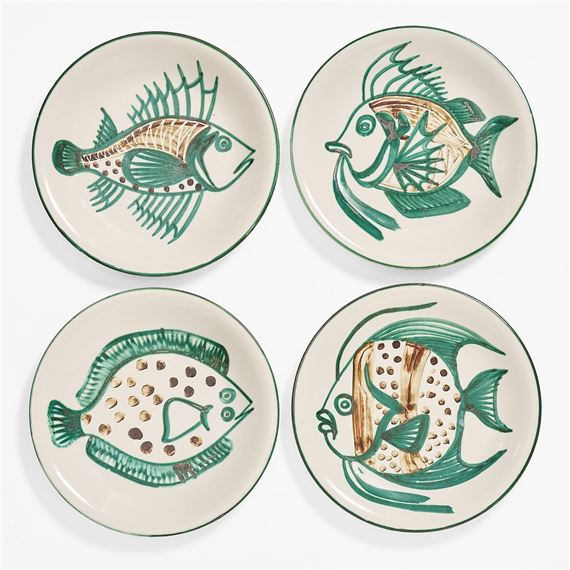 Robert Picault | Set of 6 fish plates | MutualArt