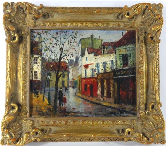 Louis Dali | Untitled: Paris Street Scene | MutualArt