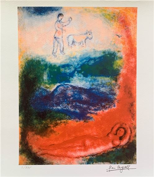 Marc Chagall Le Reve Limited Edition Facsimile Signed Giclee Mutualart