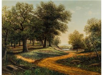 W.R. Thrasher | Summer Country Road | MutualArt