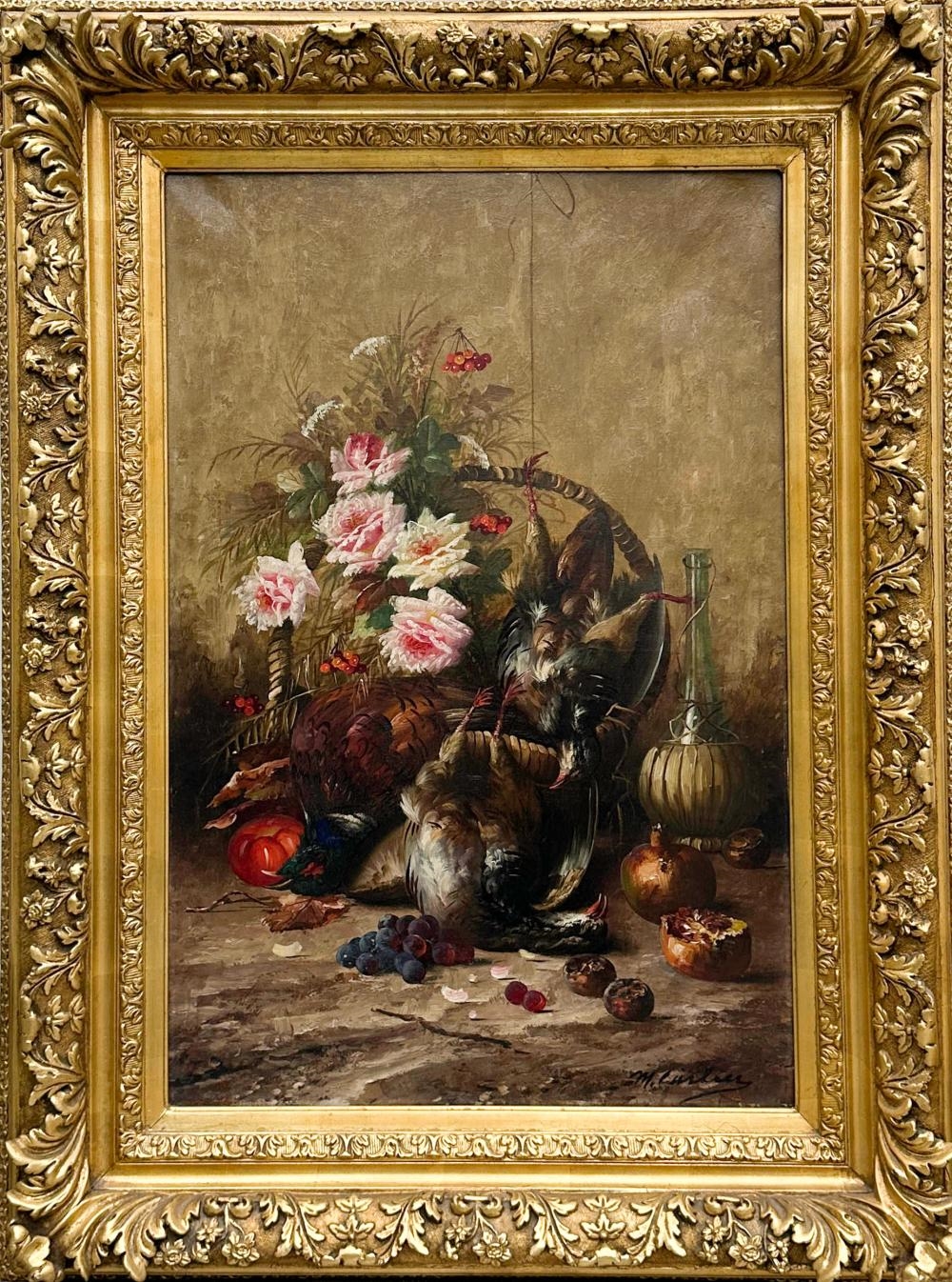 Max Carlier | Still Life Painting Oil On Canvas Framed | MutualArt