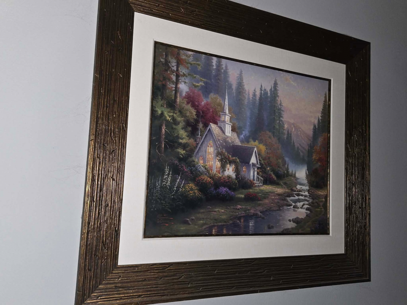 Thomas Kinkade | Forest Chapel (1999) | MutualArt