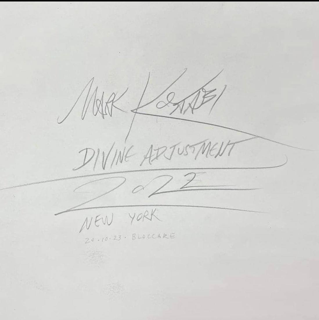 Mark Kostabi | Divine Adjustment (2022) | MutualArt