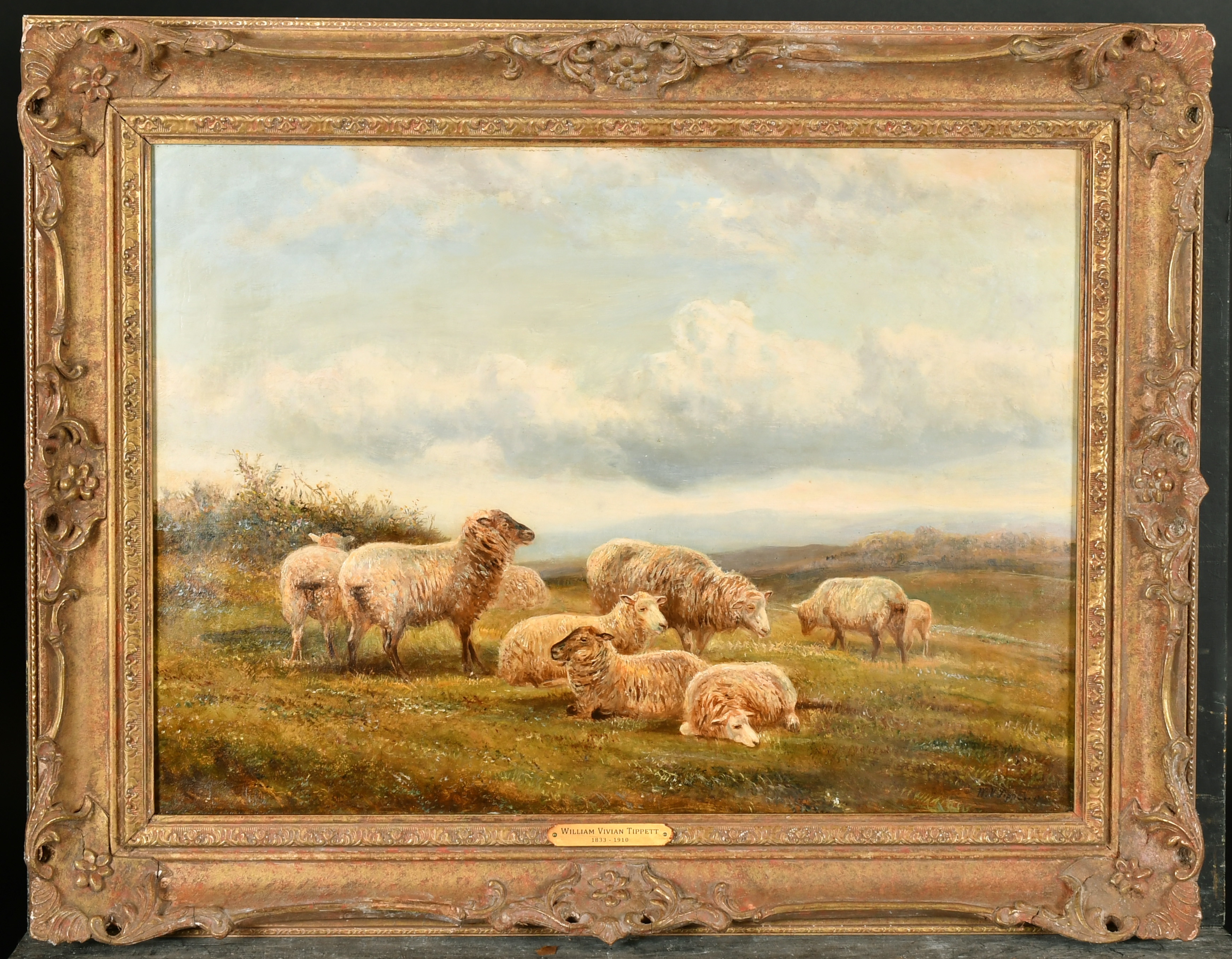William Vivian Tippet | Sheep in a Landscape (91) | MutualArt