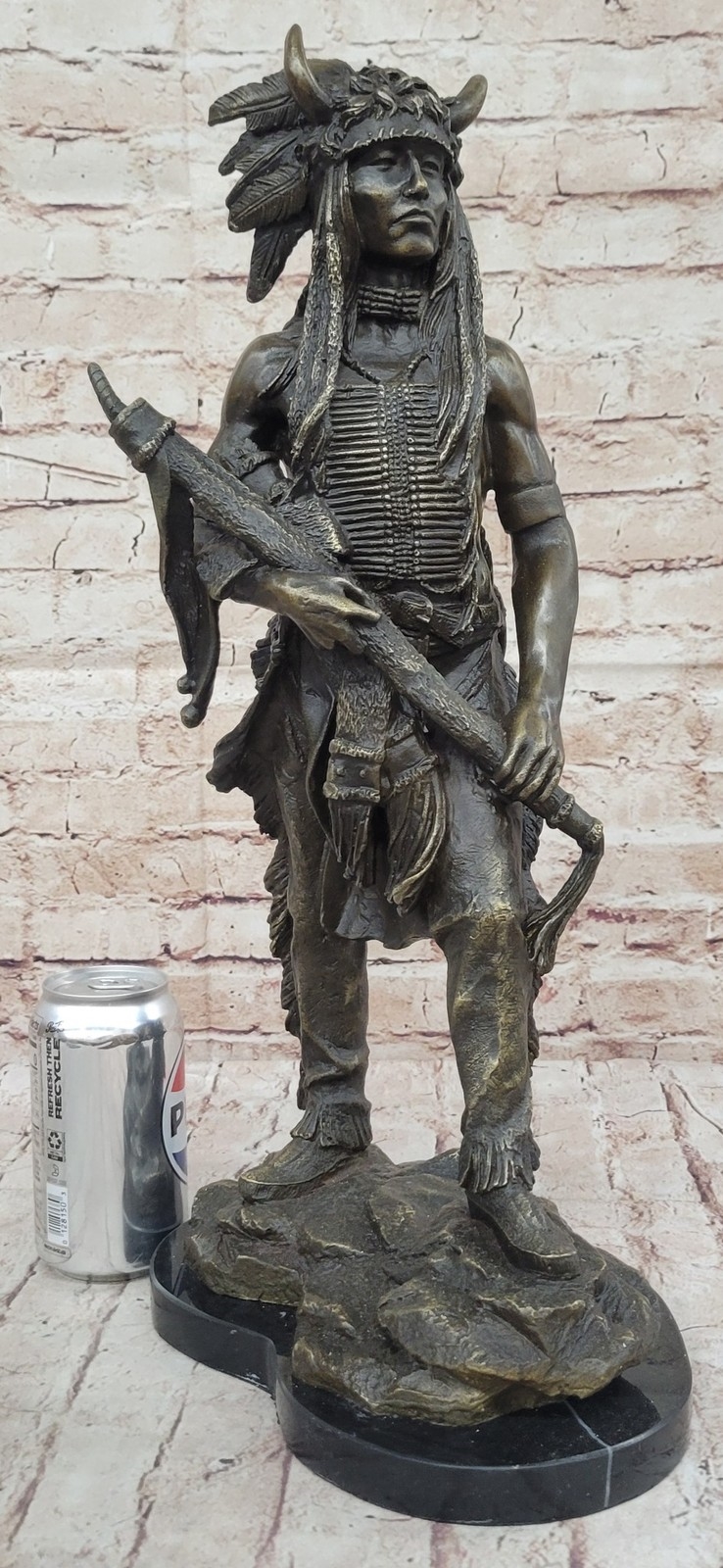 Harriet Hill | INDIAN CHIEF Bronze Sculpture Statue Art Warrior Spirit ...