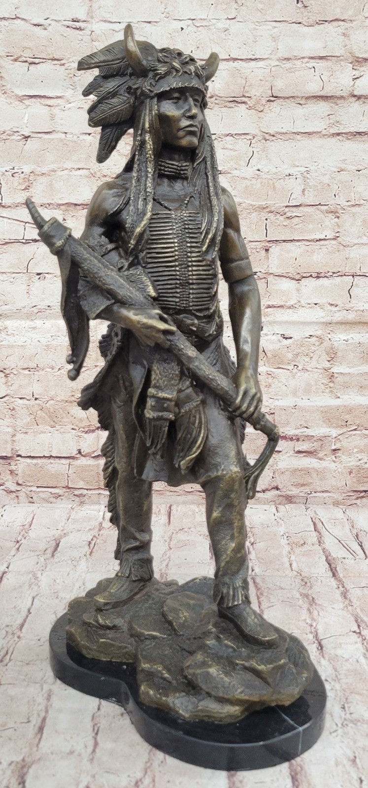 Harriet Hill | INDIAN CHIEF Bronze Sculpture Statue Art Warrior Spirit ...