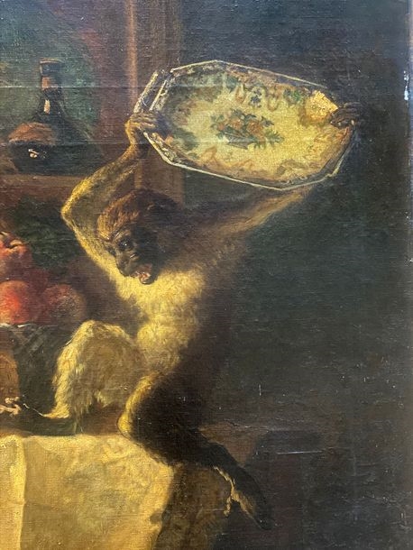 Charles Monginot | Still life with monkeys | MutualArt
