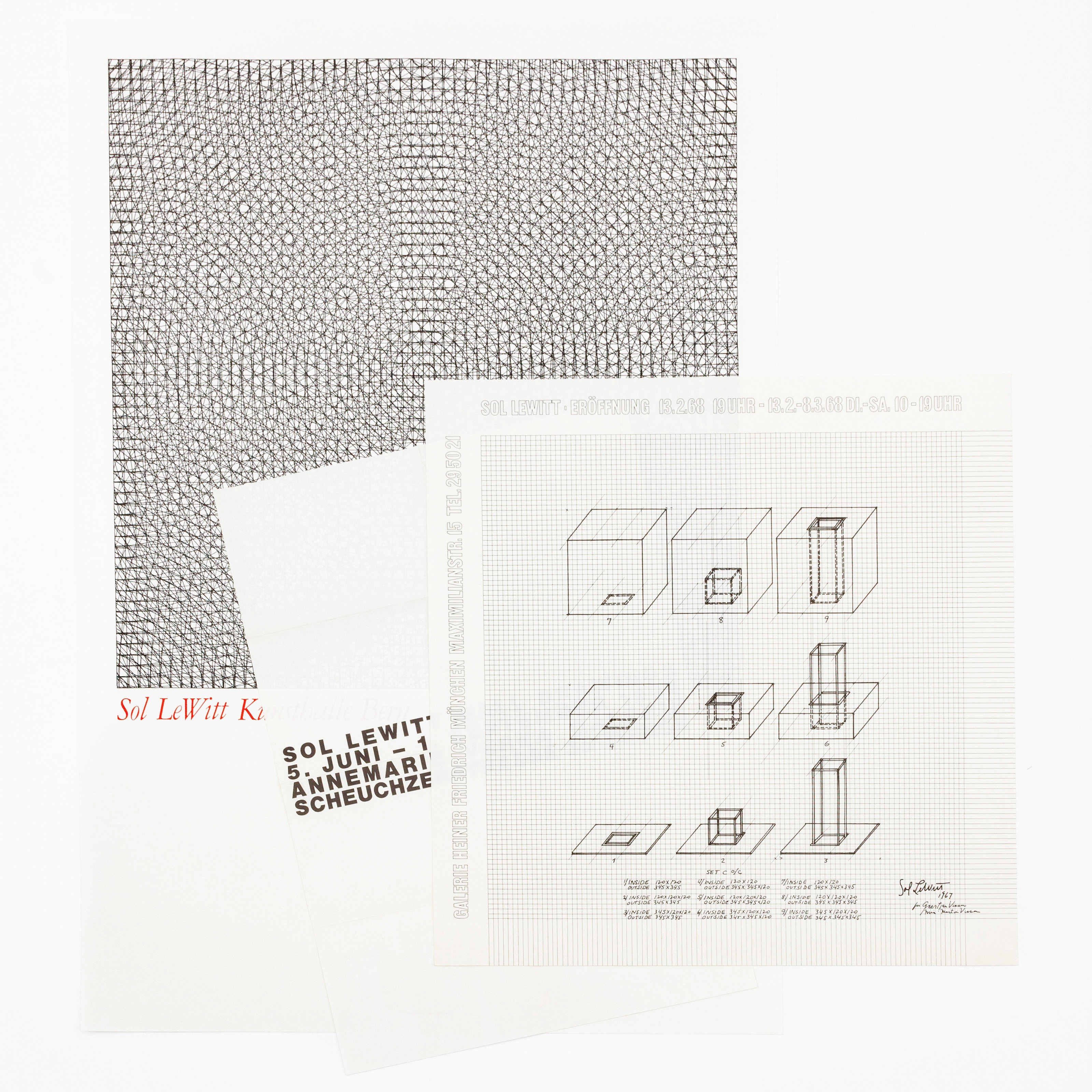 Sol LeWitt | Set of three early posters | MutualArt