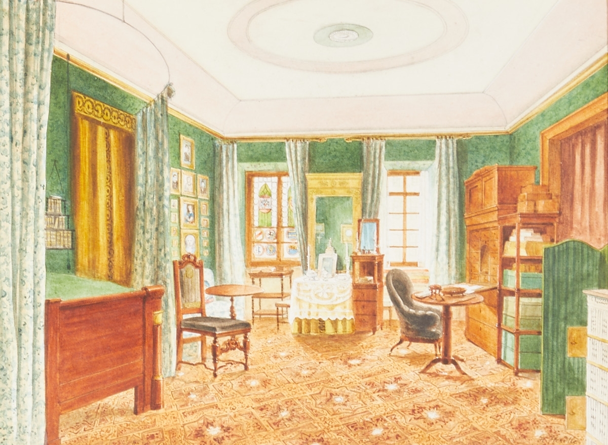 Hermann Herdtle | Zimmer des Fr(ei)h(errn) Georg von Cotta zu Stuttgart ...