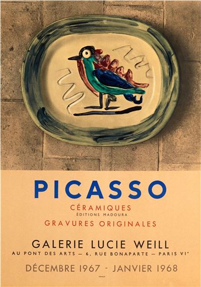 Pablo Picasso | Original poster for the Pablo Picasso exhibition at the ...