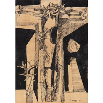 Ang Kiukok | Crucifix (1975) | MutualArt