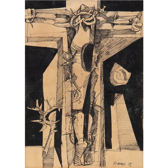 Ang Kiukok | Crucifix (1975) | MutualArt