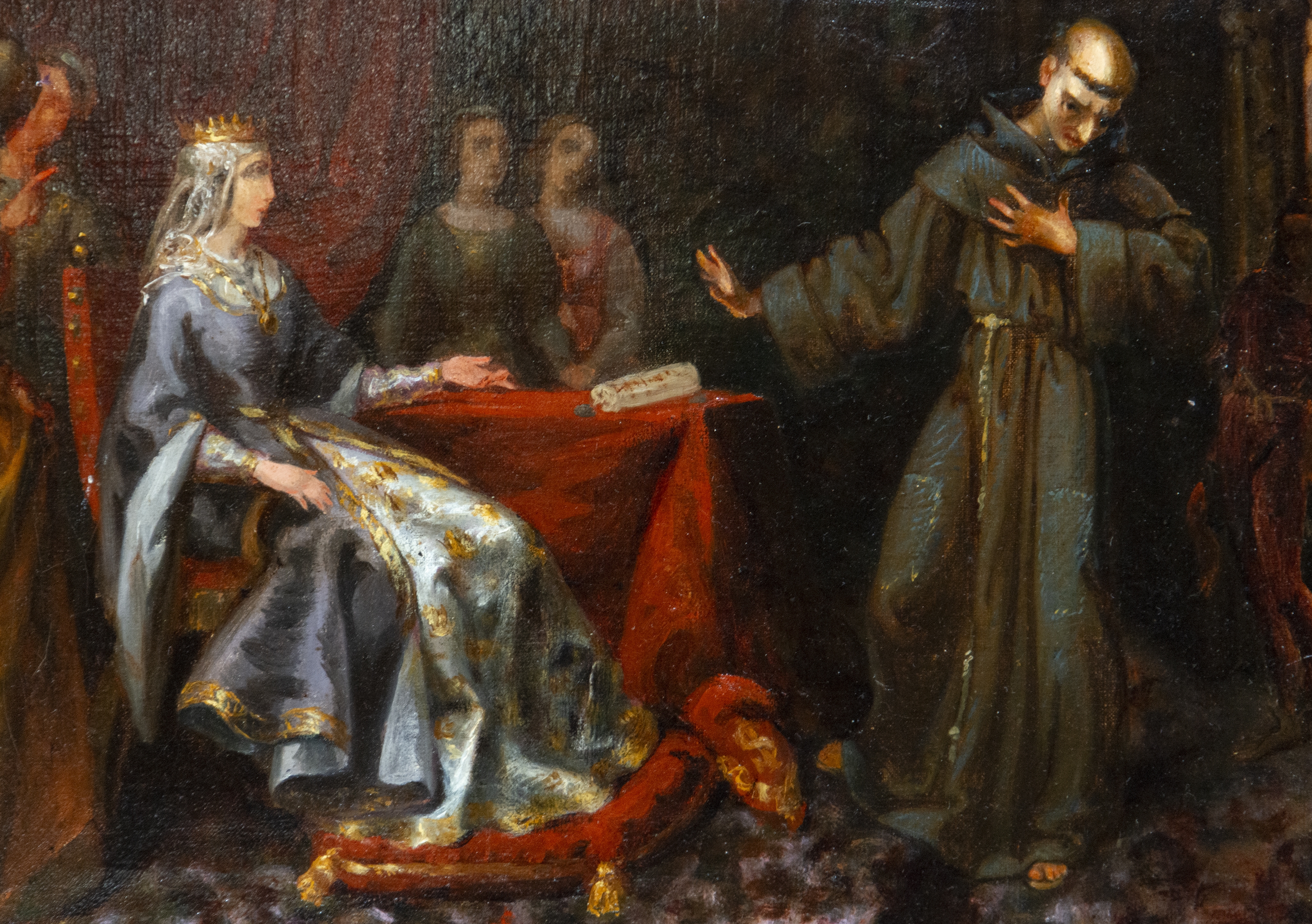 Spanish School | El Cardenal Cisneros ante Isabel la Católica | MutualArt