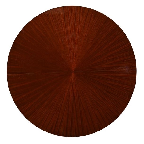 Jules Leleu | Round dining room table with extensions inlaid | MutualArt