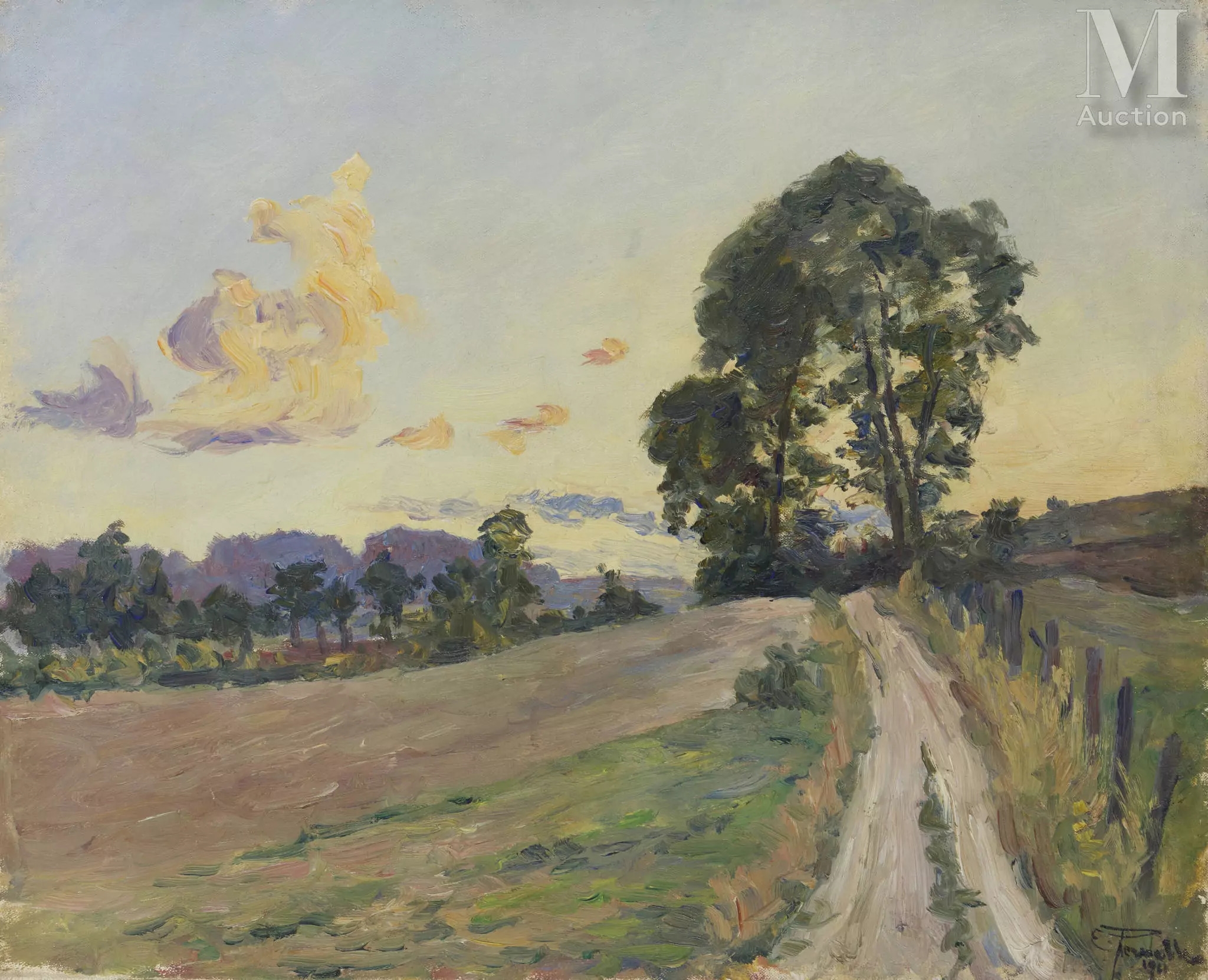 Ernest Marie Louis Pernelle | Neuville sur mer la rue de la Plâterie ...