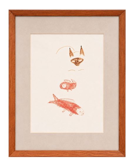 Oswell Blakeston | Watercolour Study Of a Siamese Cat Watching Fish In ...