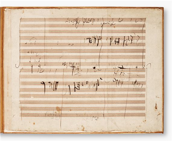 Ludwig Van Beethoven | Autograph sketches for the overture Die Weihe ...