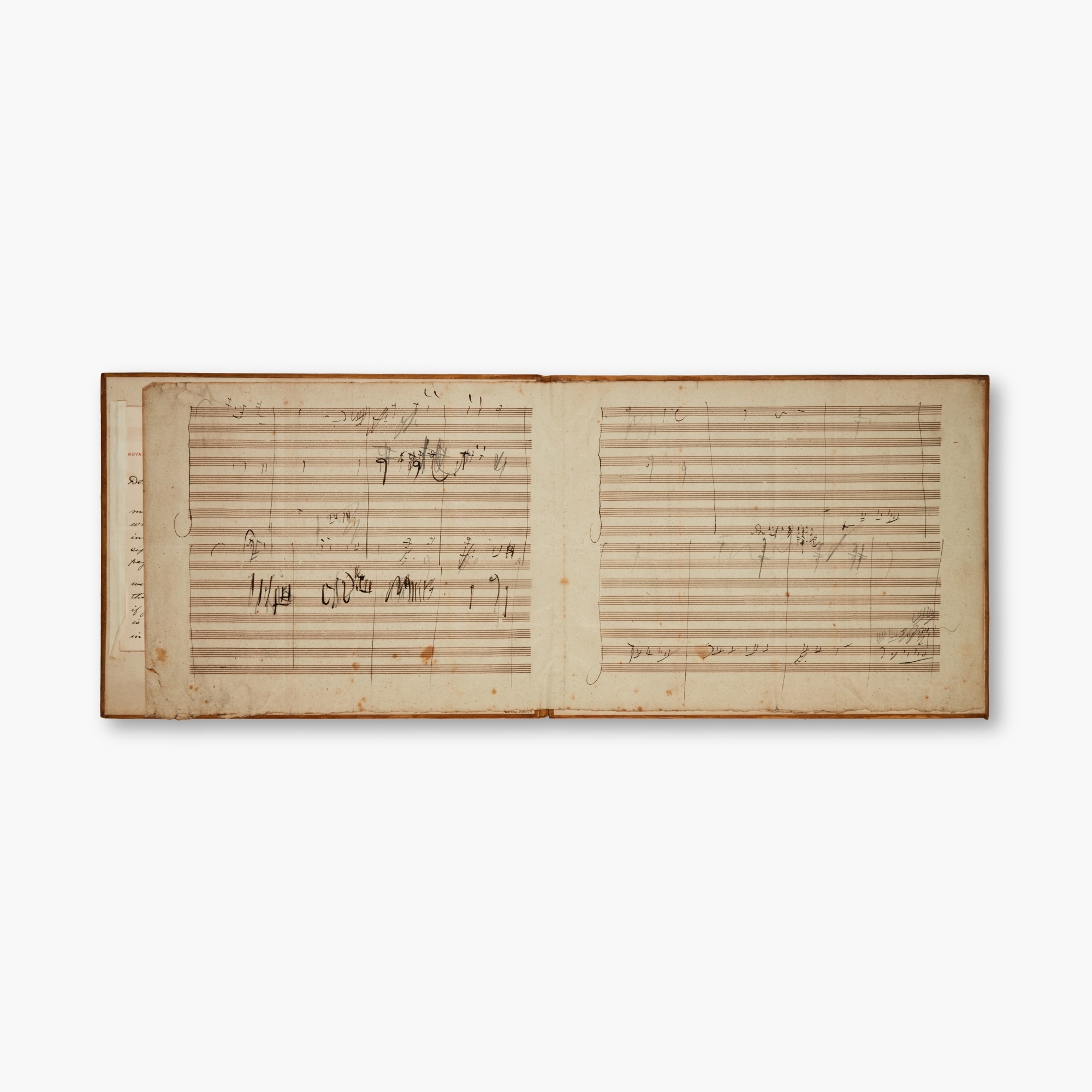 Ludwig Van Beethoven | Autograph sketches for the overture Die Weihe ...