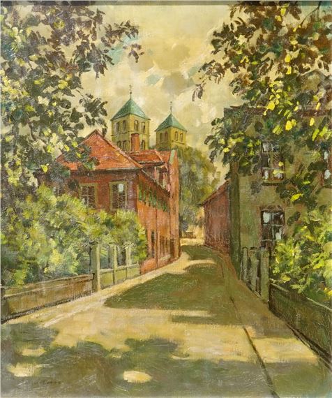 Ernst Hase | Blick vom Spiegelturm auf den Paulus-Dom in Münster (20 ...