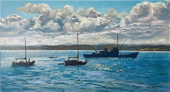 Nancy Bailey | Boats in the Bay, St Ives | MutualArt