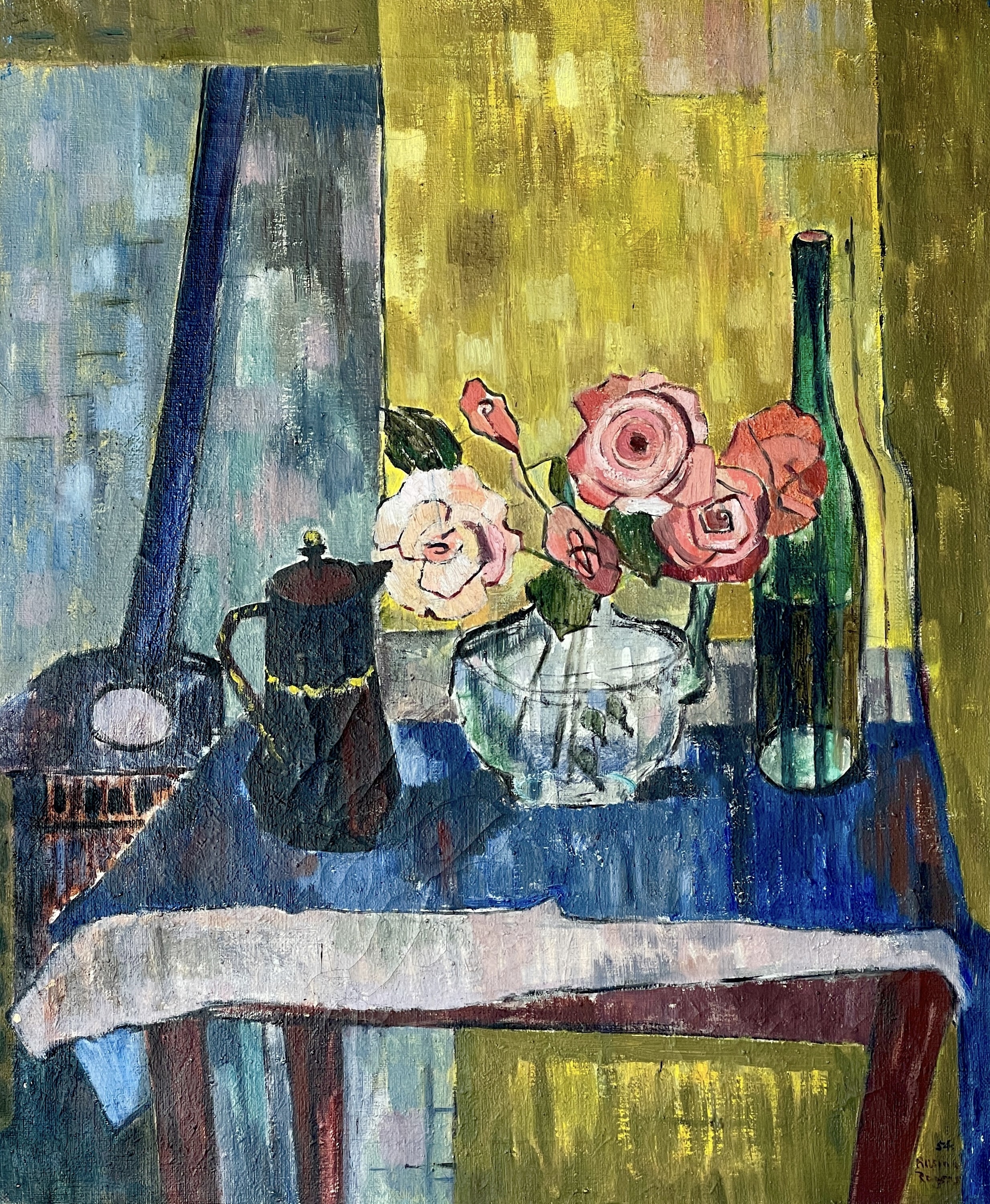 Rosina Rogers | Still life with black coffee jug (1954) (1954) | MutualArt