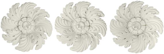 Peter Hone | A set of three swirling plaster roundels | MutualArt