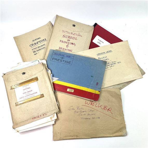 Sven Berlin | A box of letters to and from galleries | MutualArt