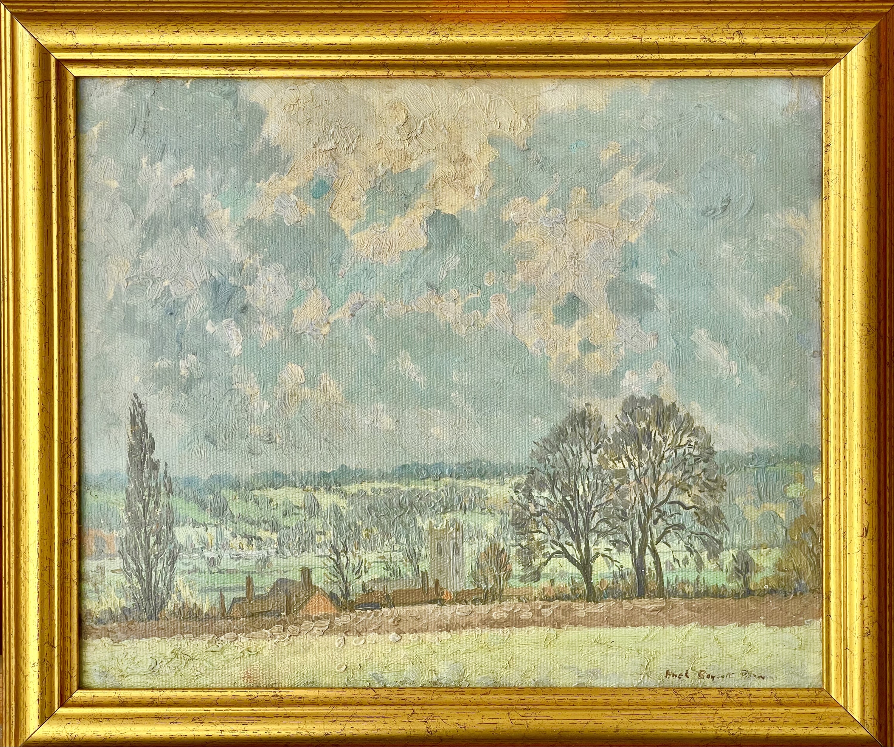 Hugh Boycott-Brown | Across Dedham Vale in Spring with Stratford St ...