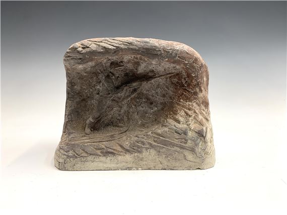 Alec Wiles | plaster marquette of a miner at work (85) | MutualArt