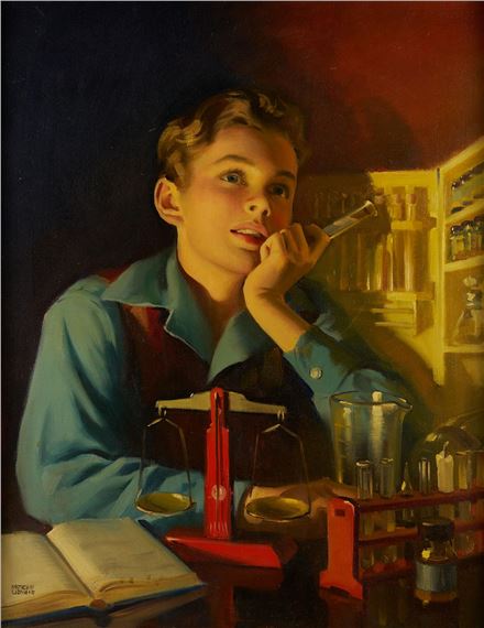 Andrew Loomis | Men Wanted in Pharmacy (1944) | MutualArt