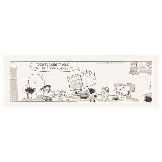 Charles Schulz | Peanuts Snoopy Cartoon (1994) | MutualArt