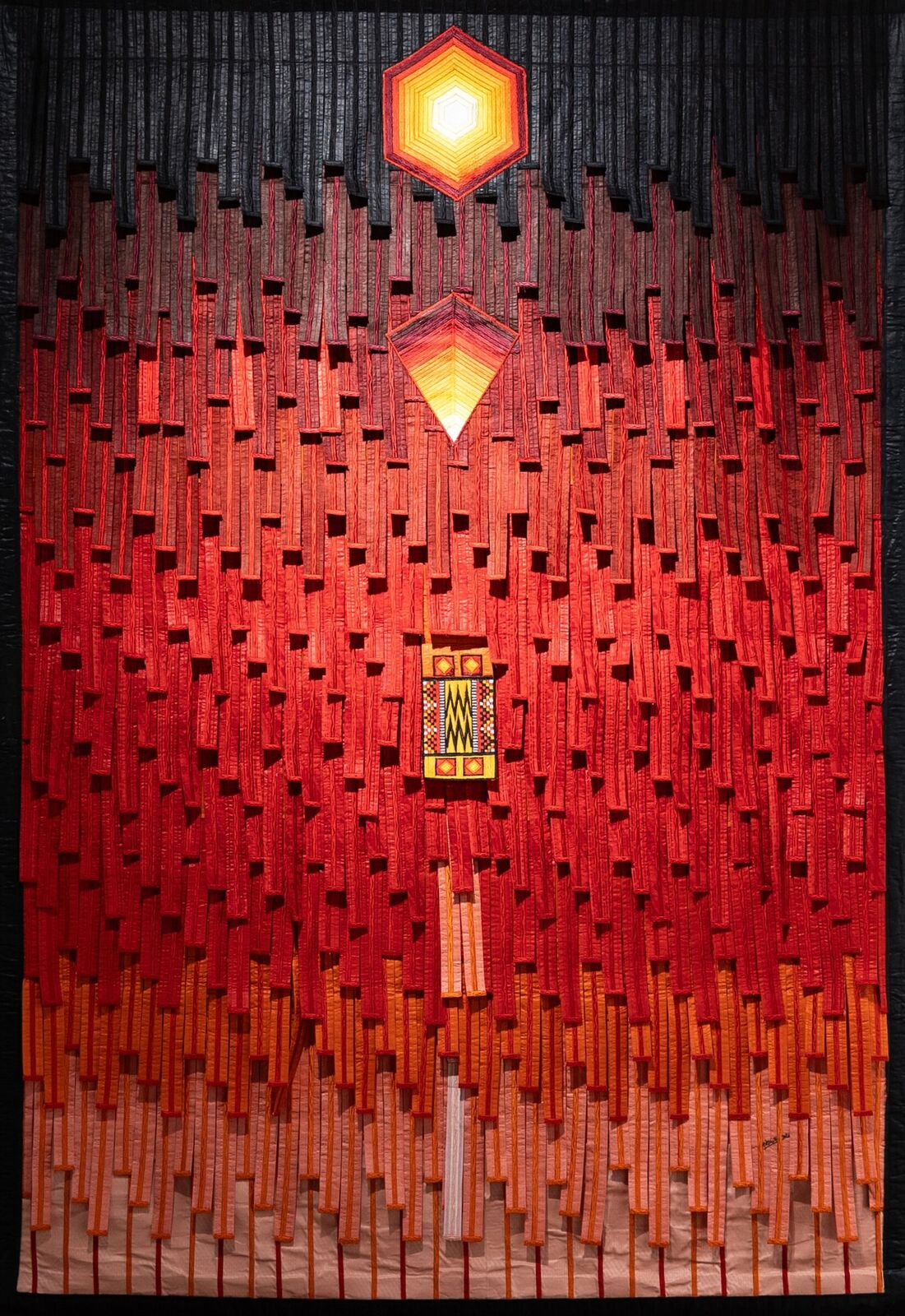 Abdoulaye Konaté | Source de lumière (hexagone)- motif d’Arabie sur ...