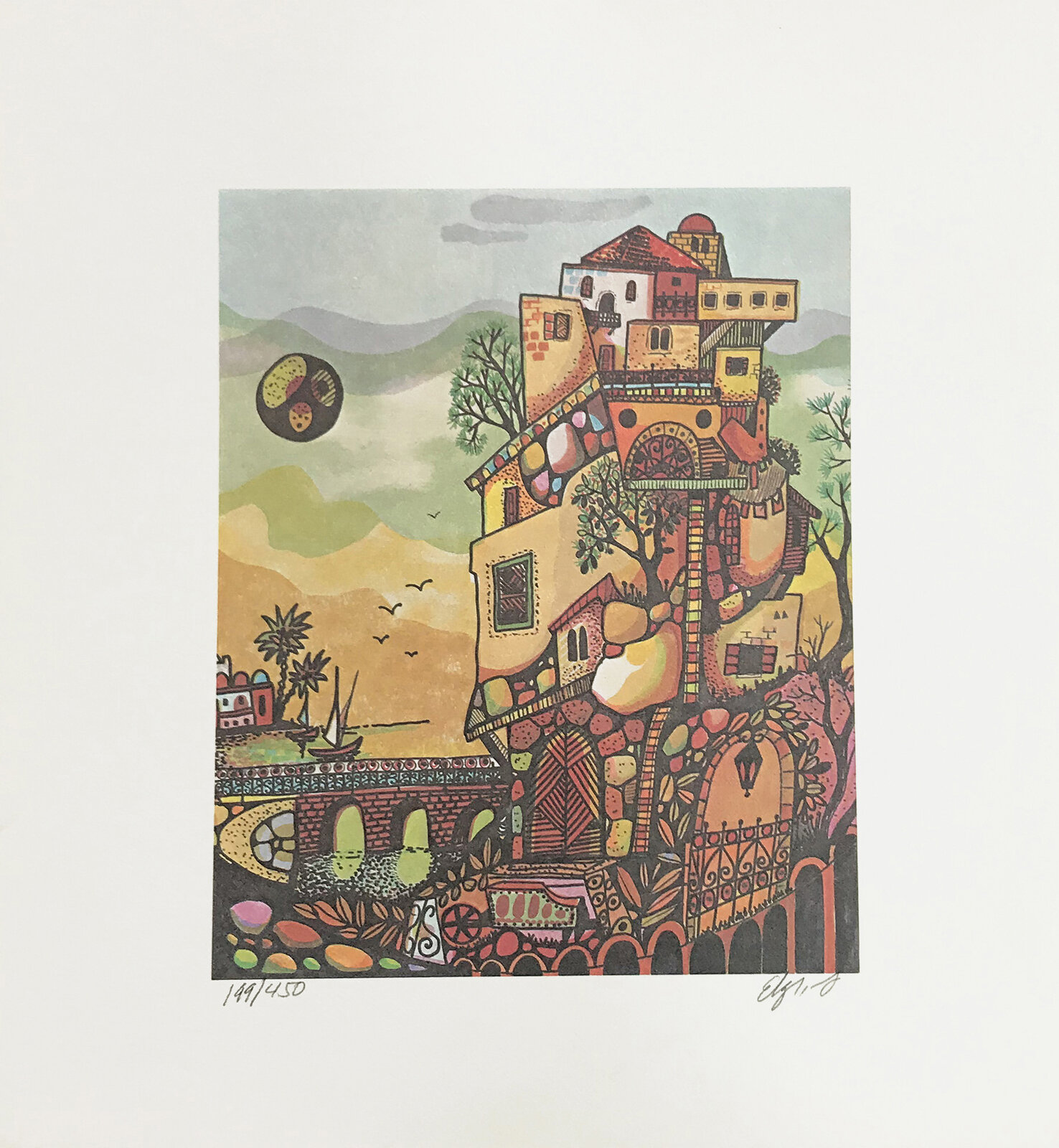 Amram Ebgi | Children's Playhouse (Judaica Art) (circa 1990) | MutualArt