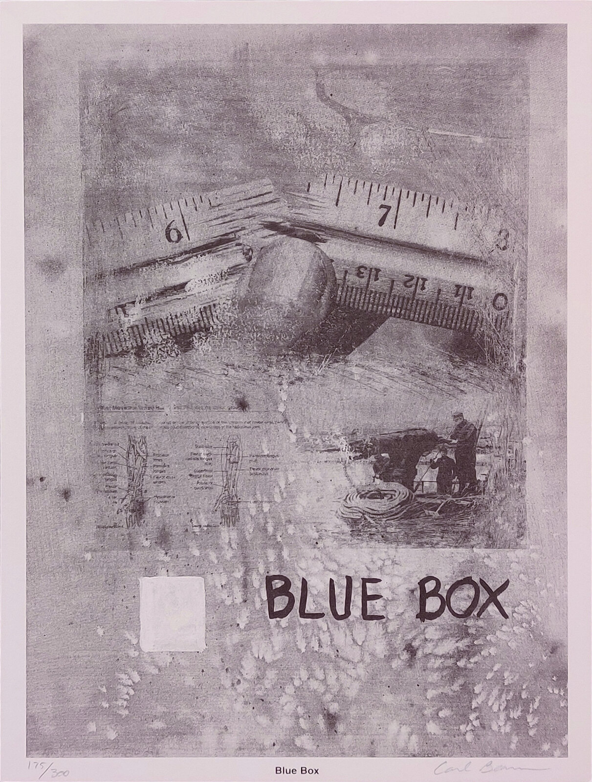 Carl Beam | Blue Box (circa 1990) | MutualArt