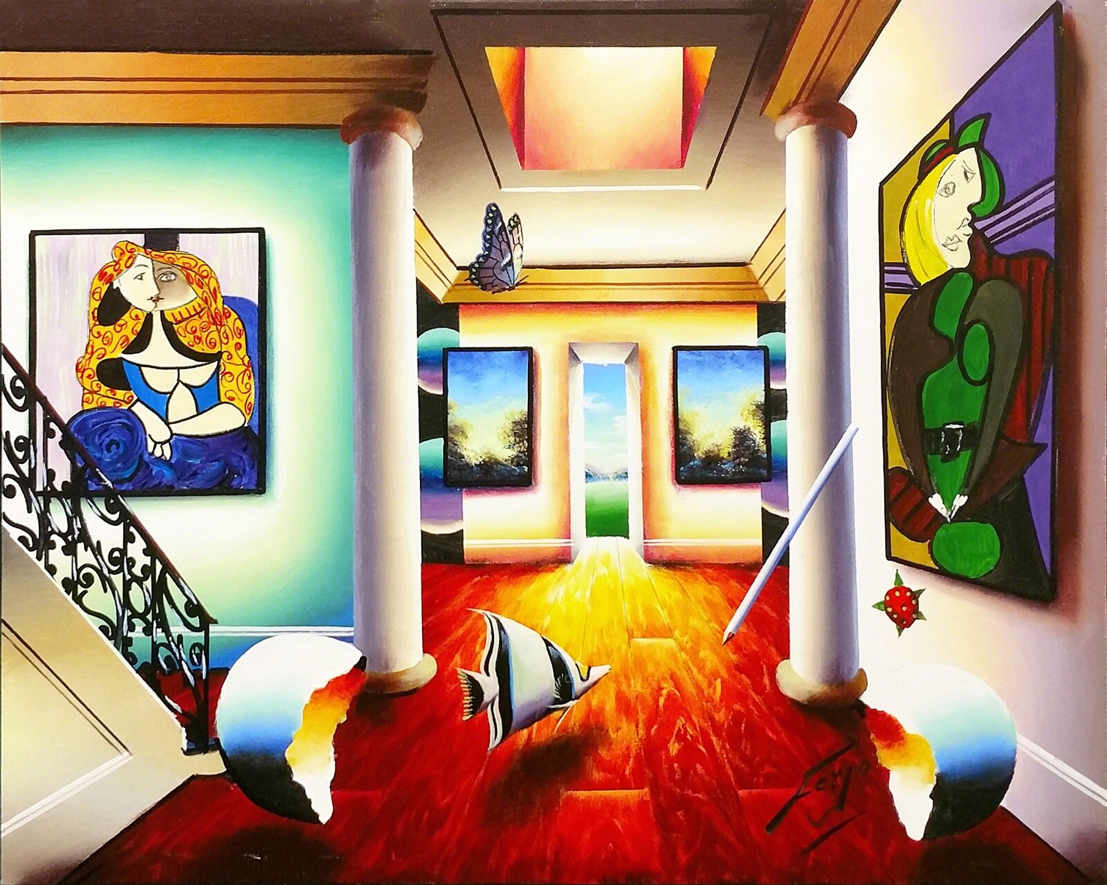 Fernando de Jesus Oliveira | Cubist Room (Picasso) (circa 2020) | MutualArt