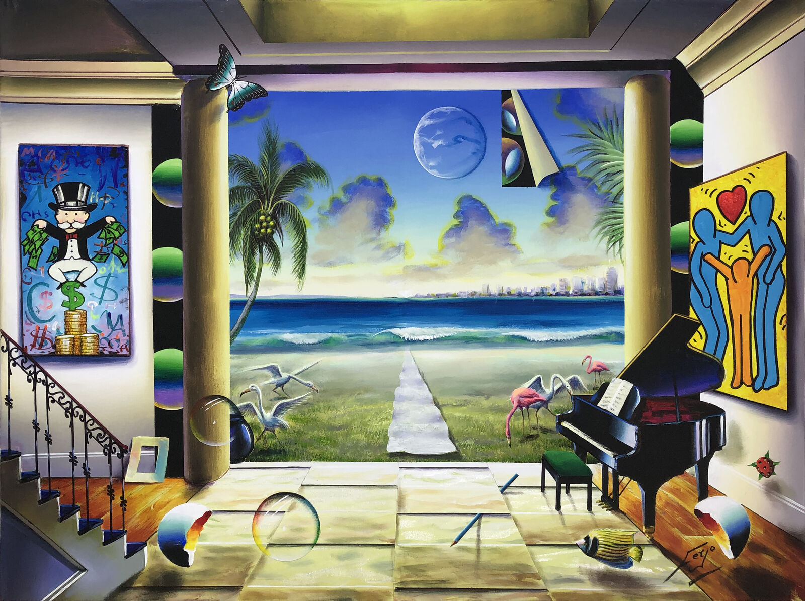 Fernando de Jesus Oliveira | LOVE & MONEY (MONOPOLY HARING) (circa 2020 ...