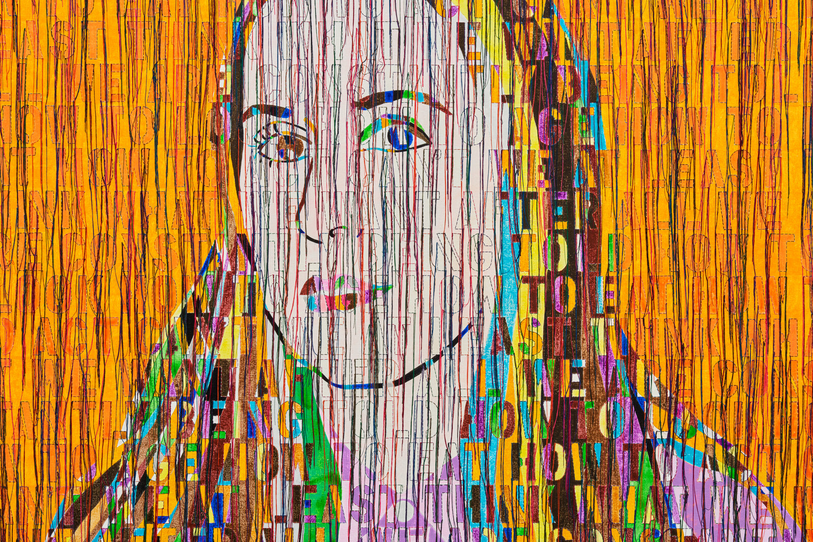 Ghada Amer | Portrait of Ellen (2020) | MutualArt
