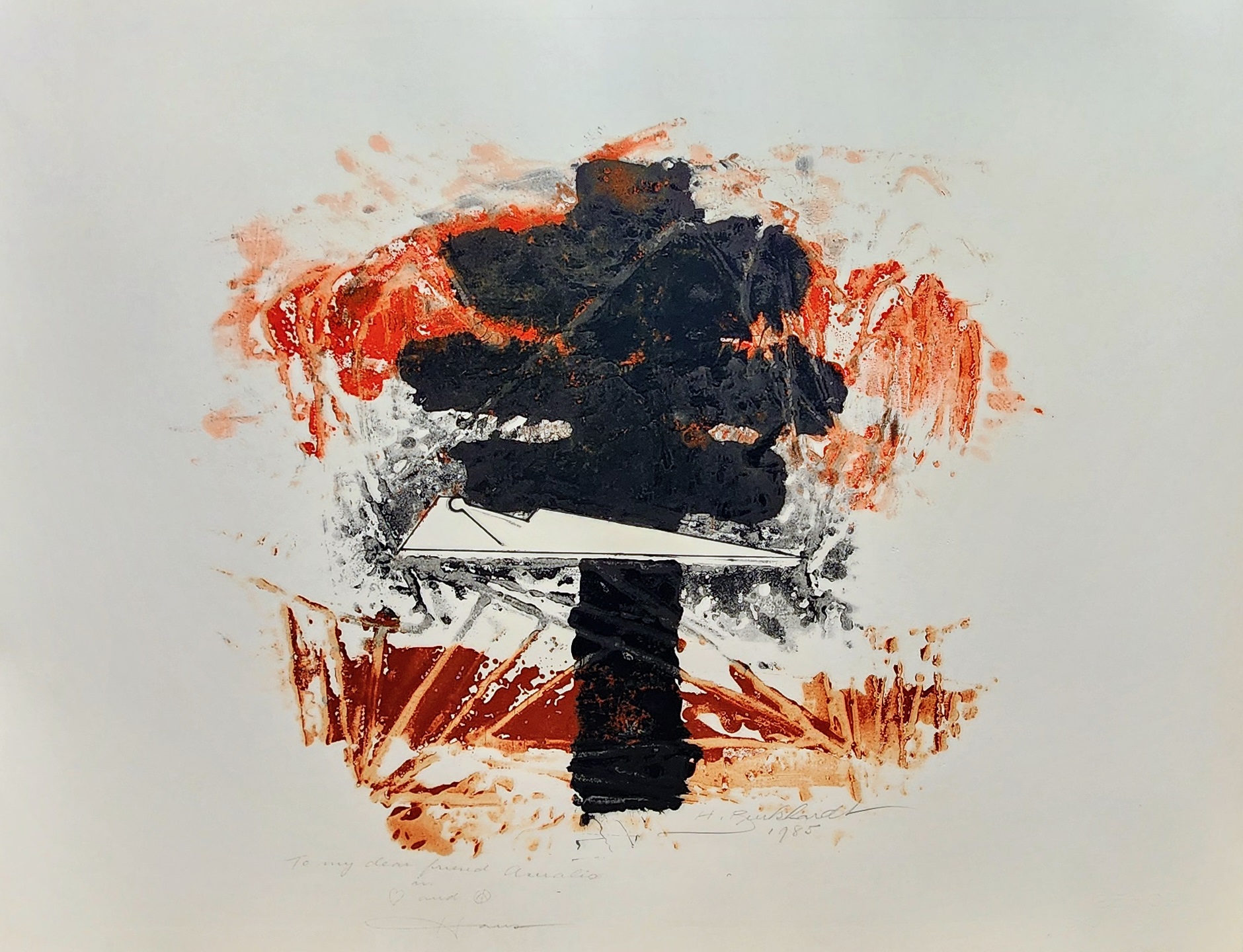 Hans Gustav Burkhardt | Black tower (1985) | MutualArt