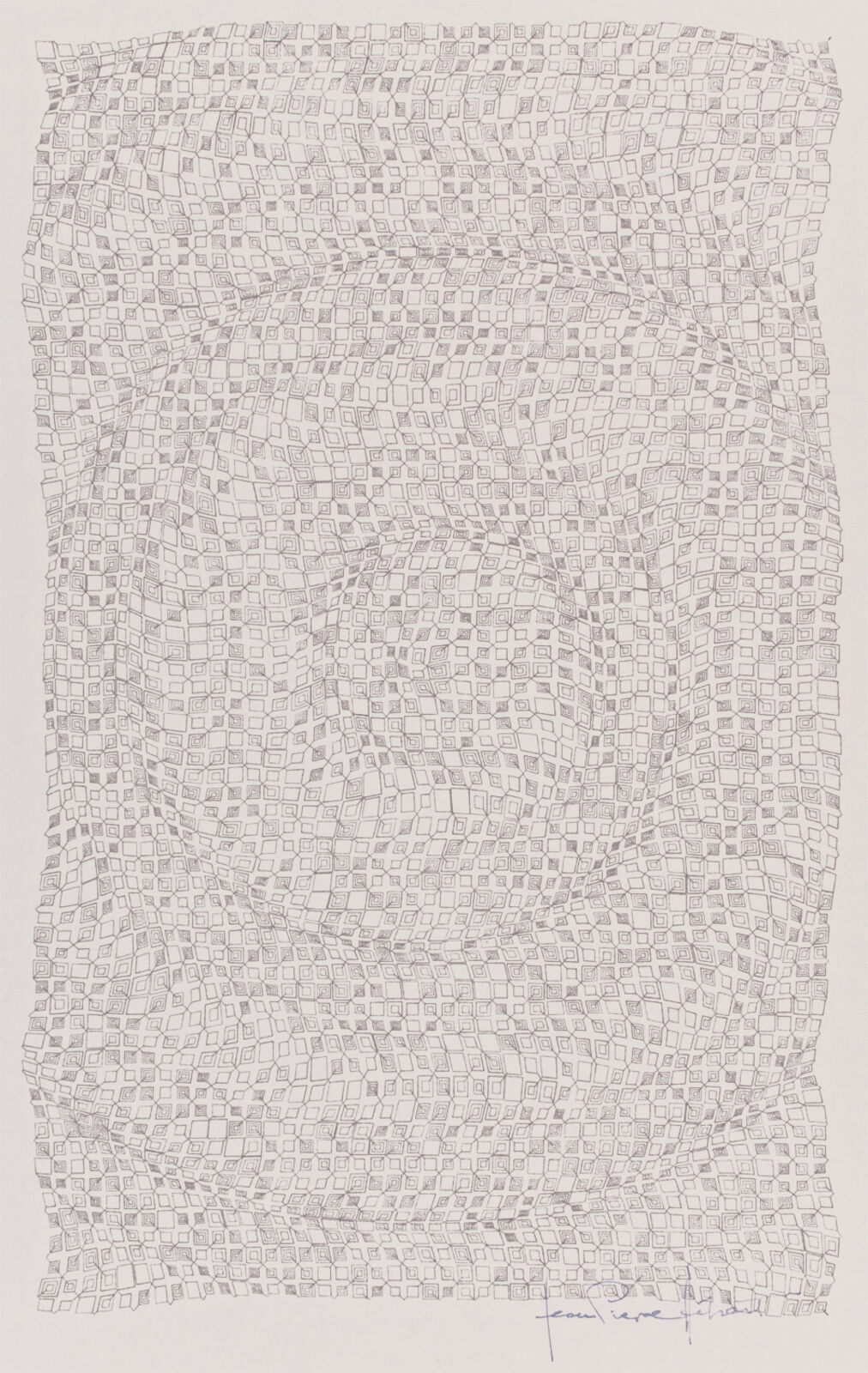 Jean-Pierre Hébert | Sketch For Double Spiral Line With Glyphs (1995 ...