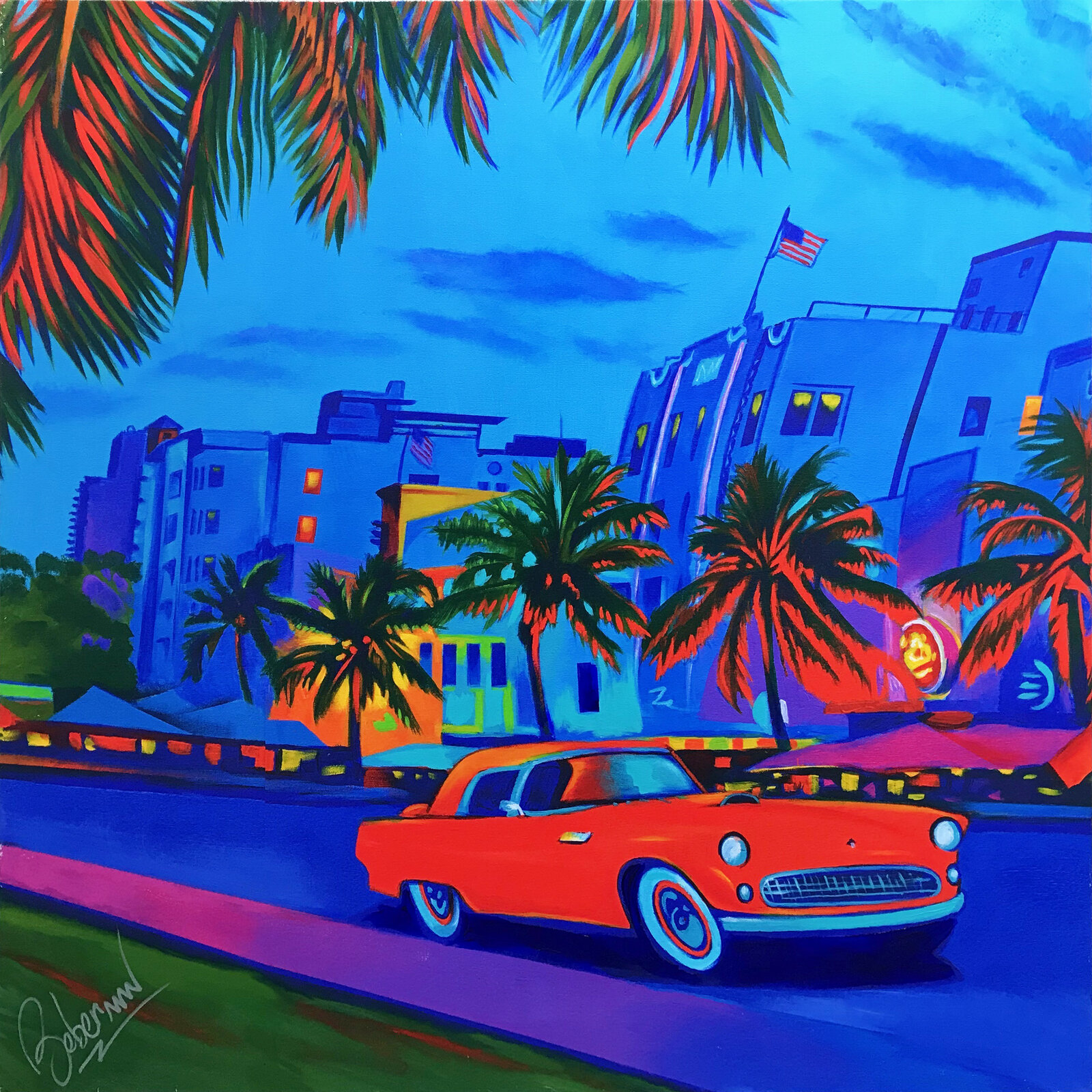 Ken Beberman | In The Air Tonite (Triptych) (2019) | MutualArt