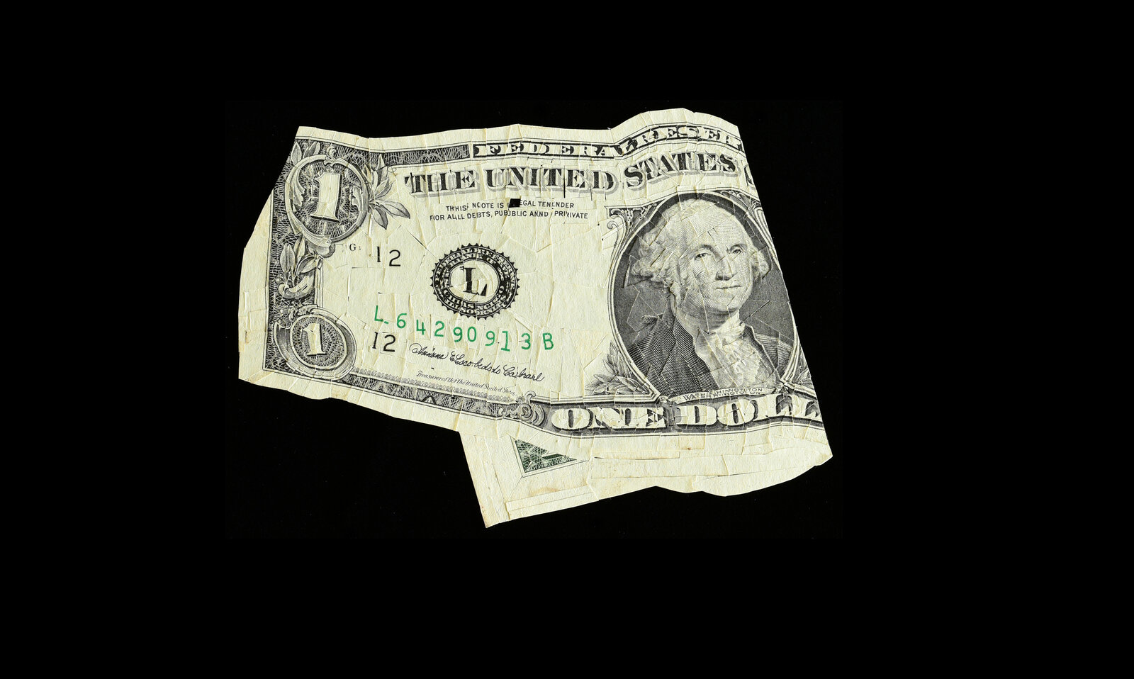 Kim Rugg | Folded Dollar (2007) | MutualArt