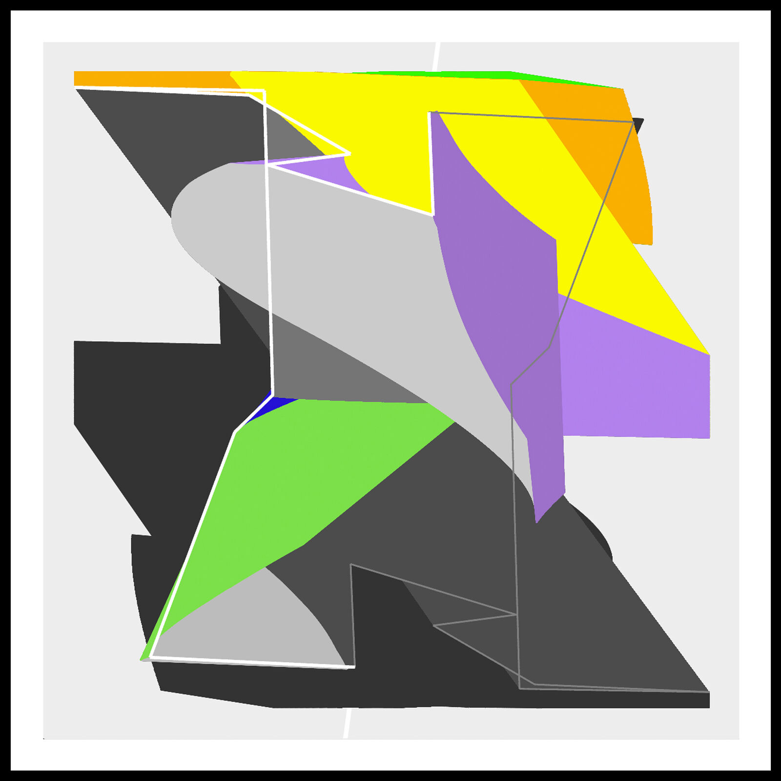 Manfred Mohr | P3000_28 (2020-2023) | MutualArt