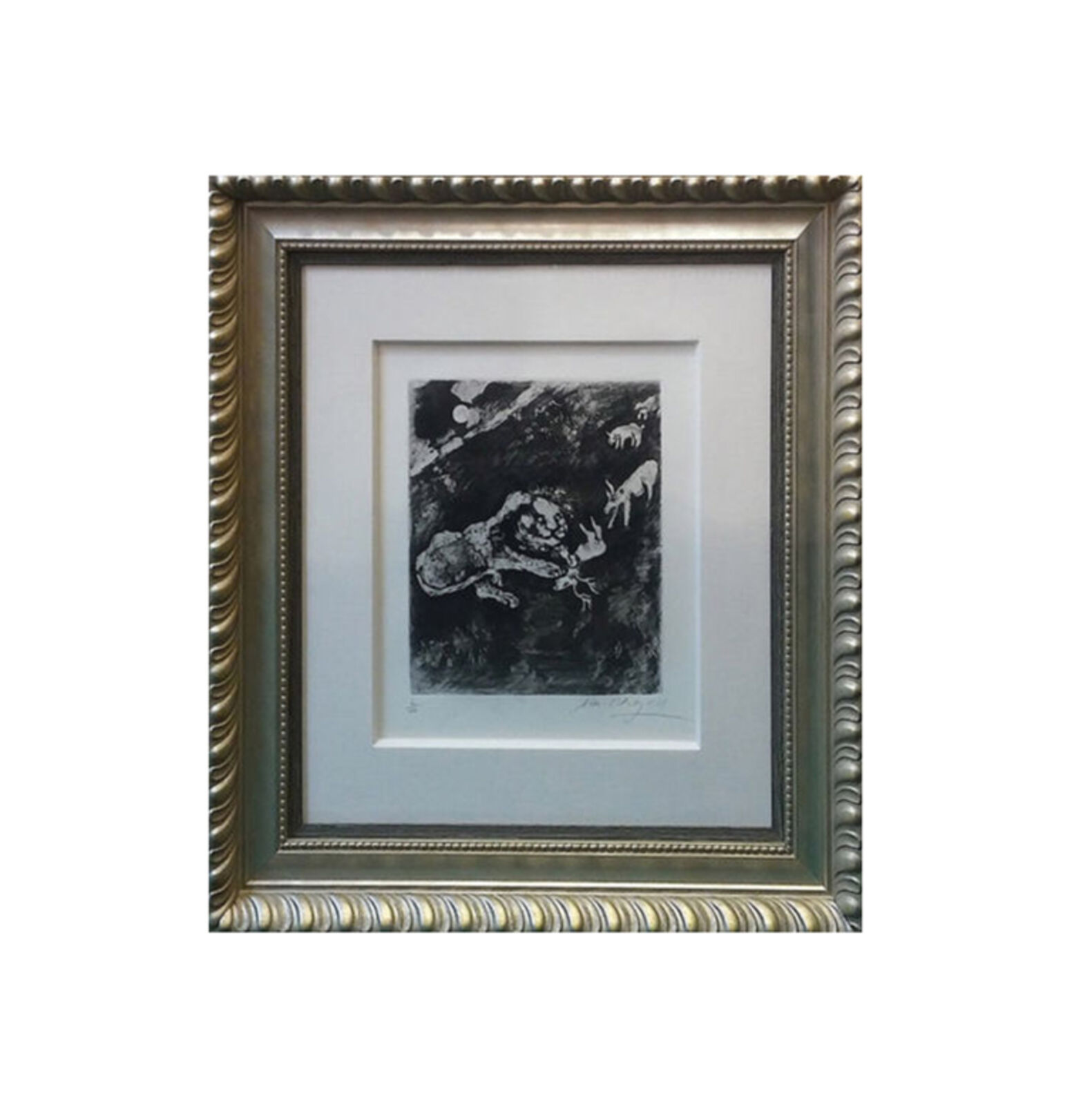 Marc Chagall | THE HEIFER, THE GOAT AND THE SHEEP IN COMPANY WITH THE ...