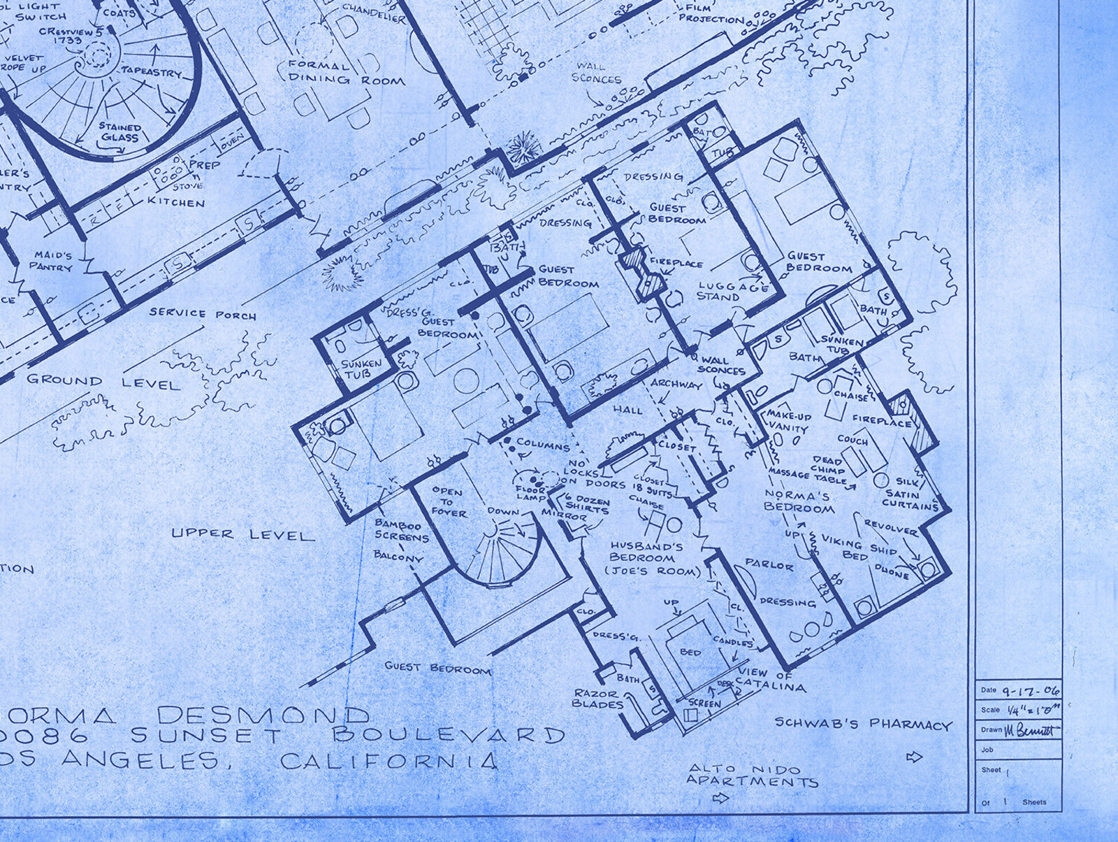 Mark Bennett | Home of Norma Desmond (Sunset Boulevard) (2024) | MutualArt