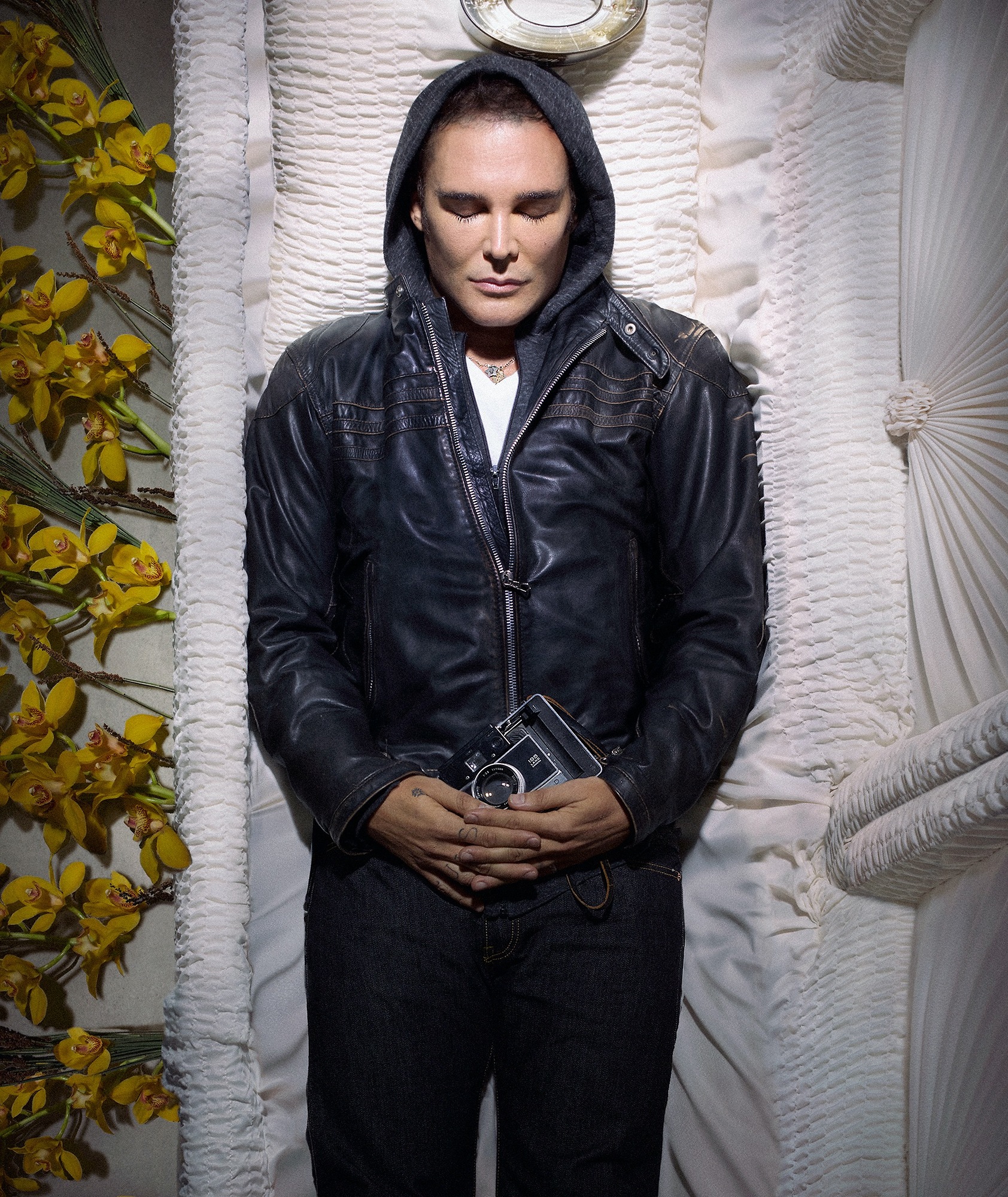 Markus Klinko | David LaChapelle, In Coffin, Los Angeles (Multiple ...