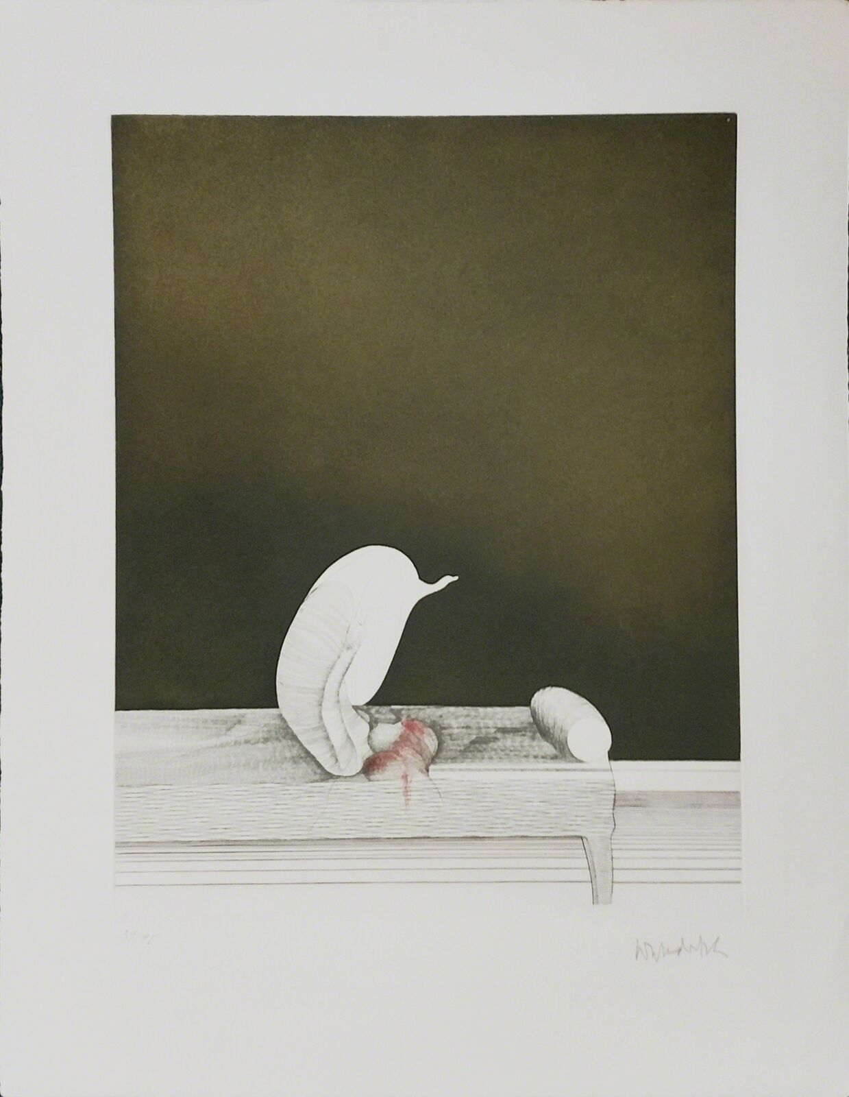 Paul Wunderlich | Woman in black hat (1991) | MutualArt