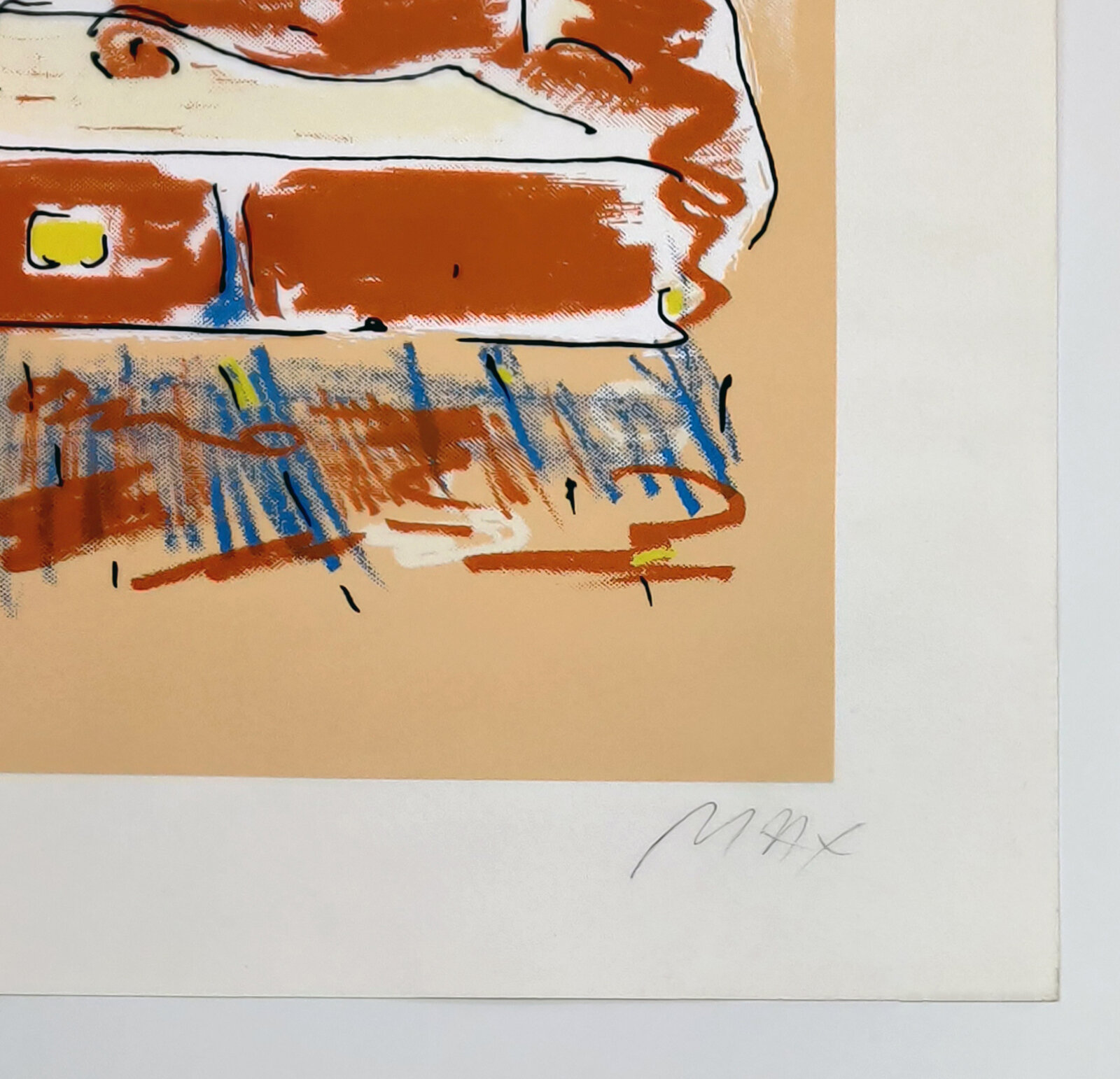 Peter Max | Lady On Couch (circa 1980) | MutualArt